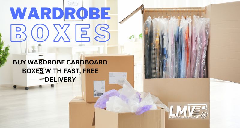 Wardrobe Boxes with Rail for Moving in London