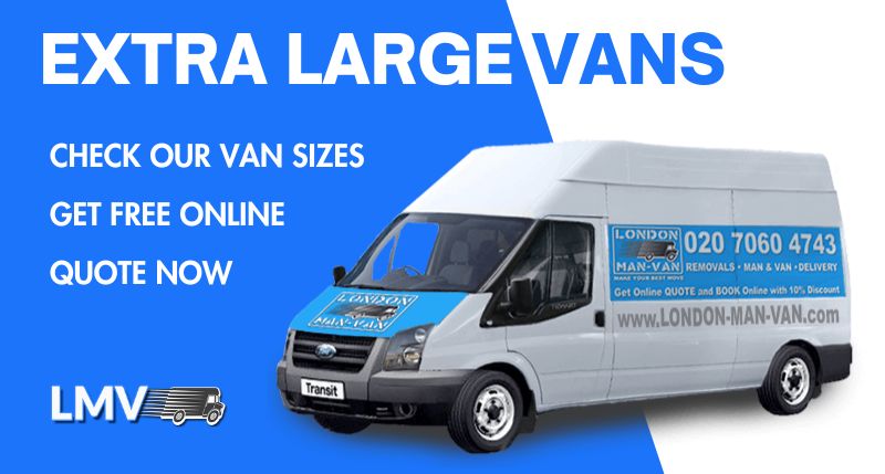 Extra Large Removals Van with a Man Abbey Wood