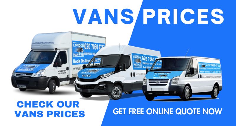 Removal Vans Prices, Man and Van Prices - London Man Van